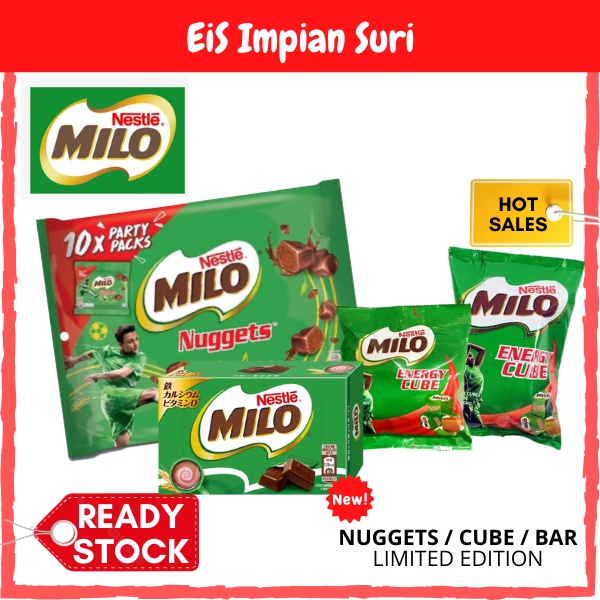 Nestle Milo Nuggets / Milo Cubes 100pcs/50pcs / Energy Milo Bar 62g ...