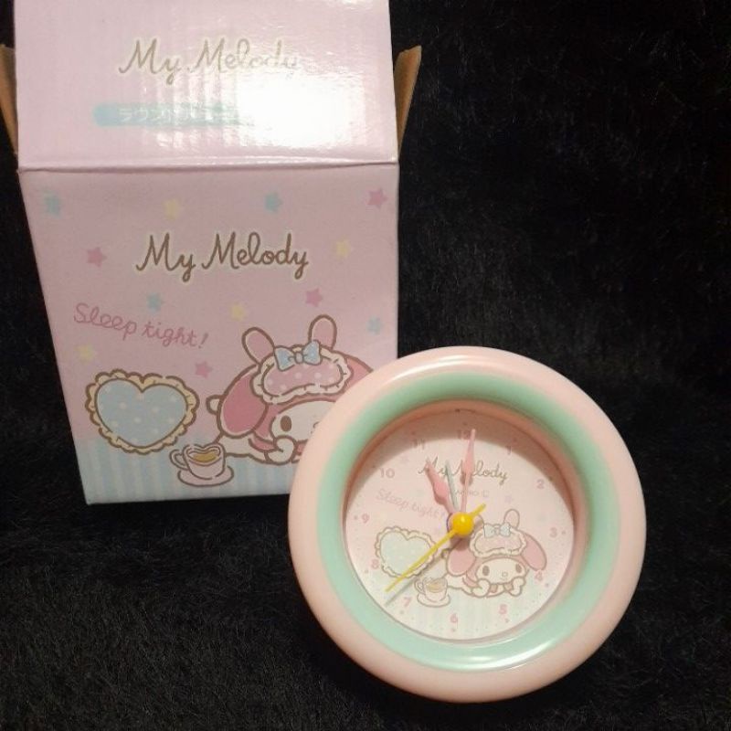 sanrio my melody analog alarm clock 9cm diameter, 1 AA battery | Shopee ...