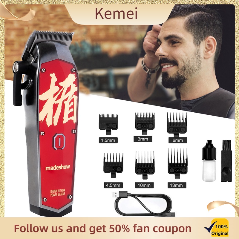 Hair clipper madeshow M10 + bivolt Rechargeable Portable Shaver Beard ...