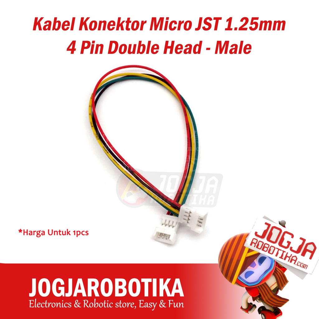 Micro JST 1.25mm 4 Pin Double Head Connector Cable - Male | Shopee Philippines