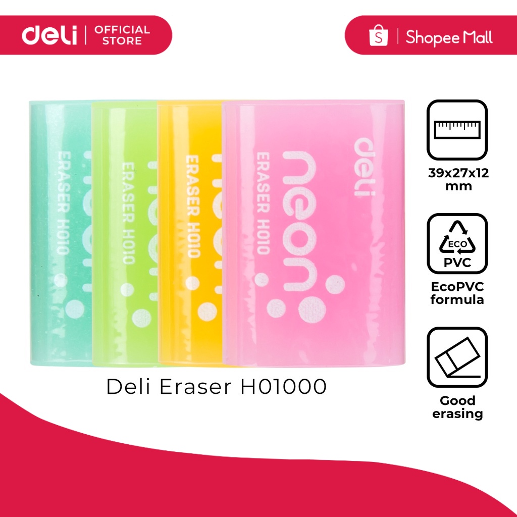 Deli H01000 Eraser [79H01000] | Shopee Philippines