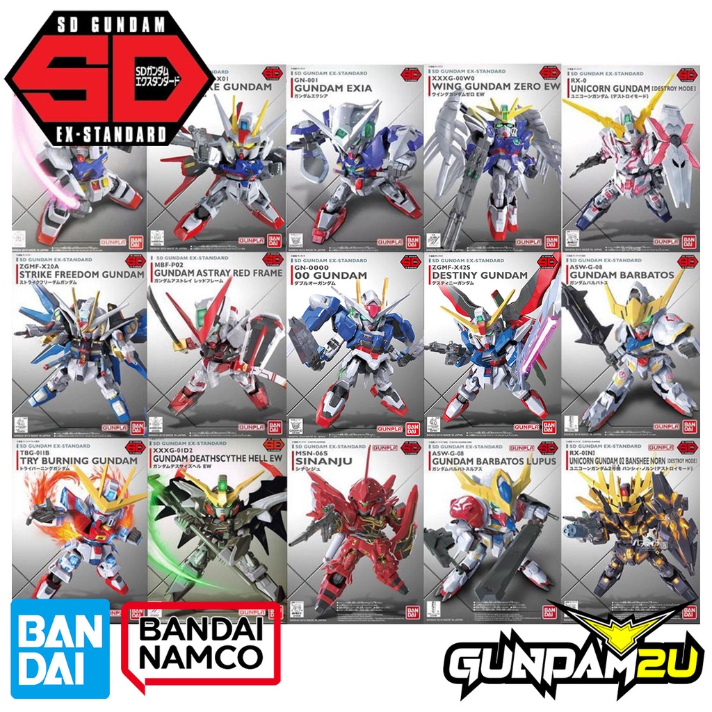 BANDAI SDEX STD Collection Exia Destiny Freedom Astray Barbatos Unicorn ...