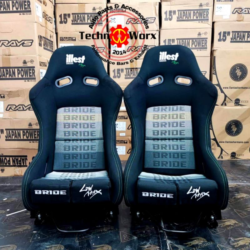 2pcs ILLEST BRIDE LOW MAX BUCKET GRADIANT Seat High Quality Plastic ...