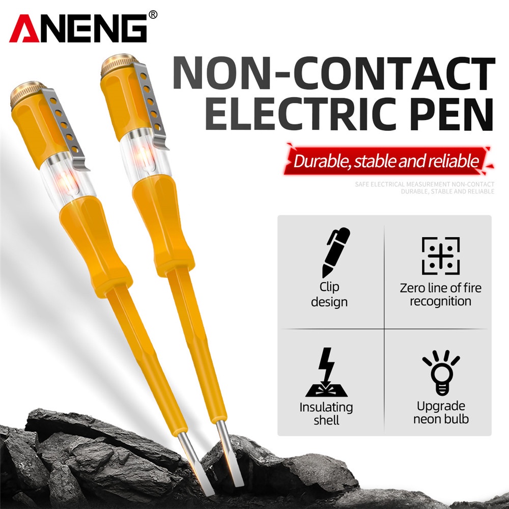 Aneng B07 Electrician Testing Screwdriver Insulation PVC Zero Wire ...