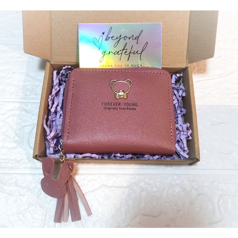 Gift Box Set C(Bear Zippy Wallet Coin Purse) | Shopee Philippines