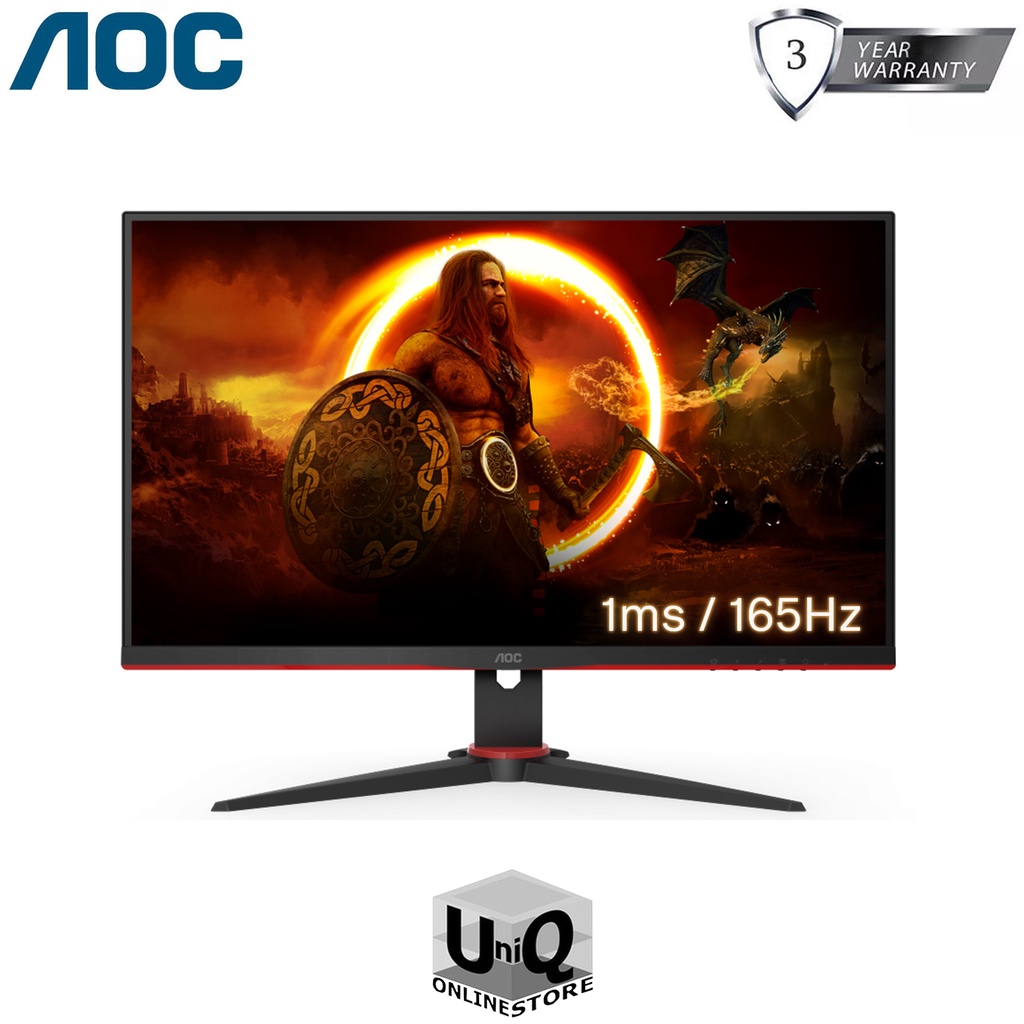 AOC 24G2SPE 23.8" FHD IPS Gaming Monitor, Flicker Free, 165Hz, 1 ms ...