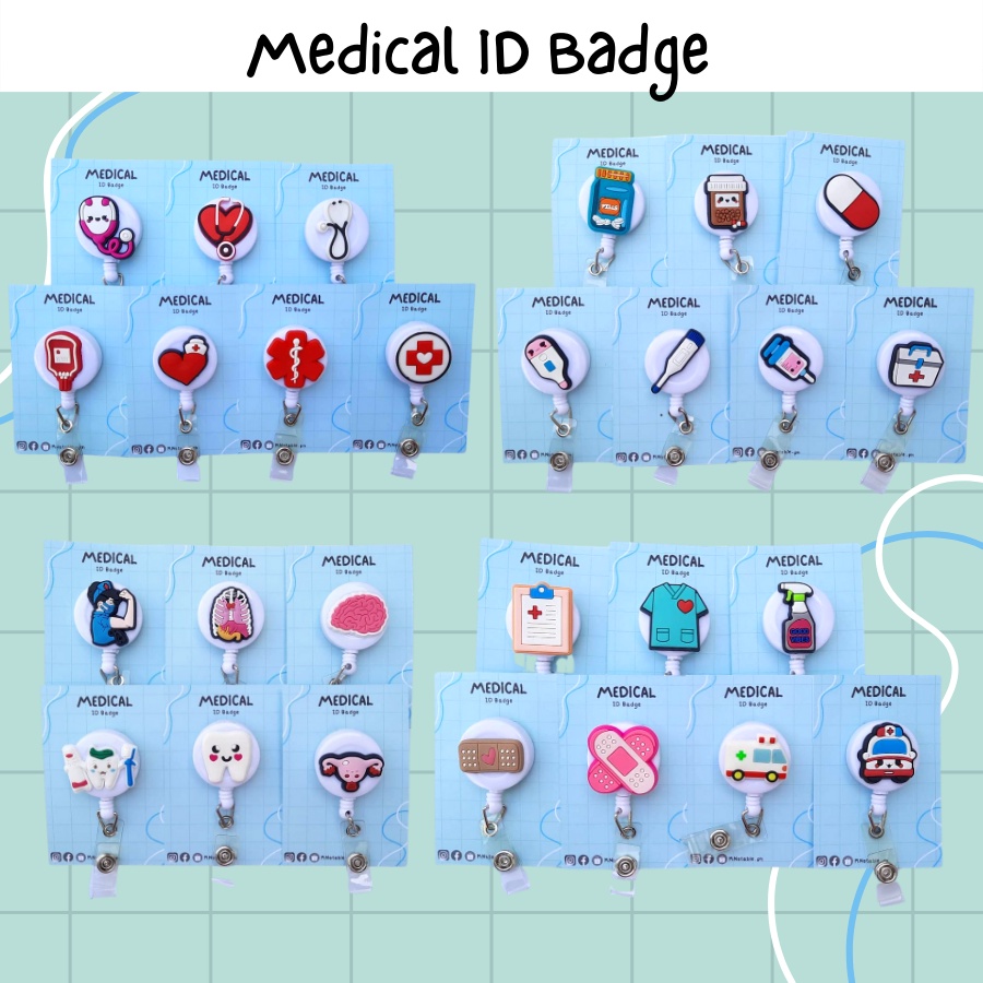 MNotable Medical ID Badge | Retractable ID Card Clips ID Clips | DTI ...