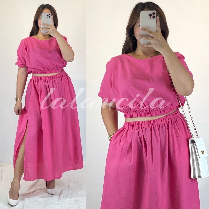 Josielyn (XL-3XL) Coordinates Linen (PLUS SIZE) | Shopee Philippines