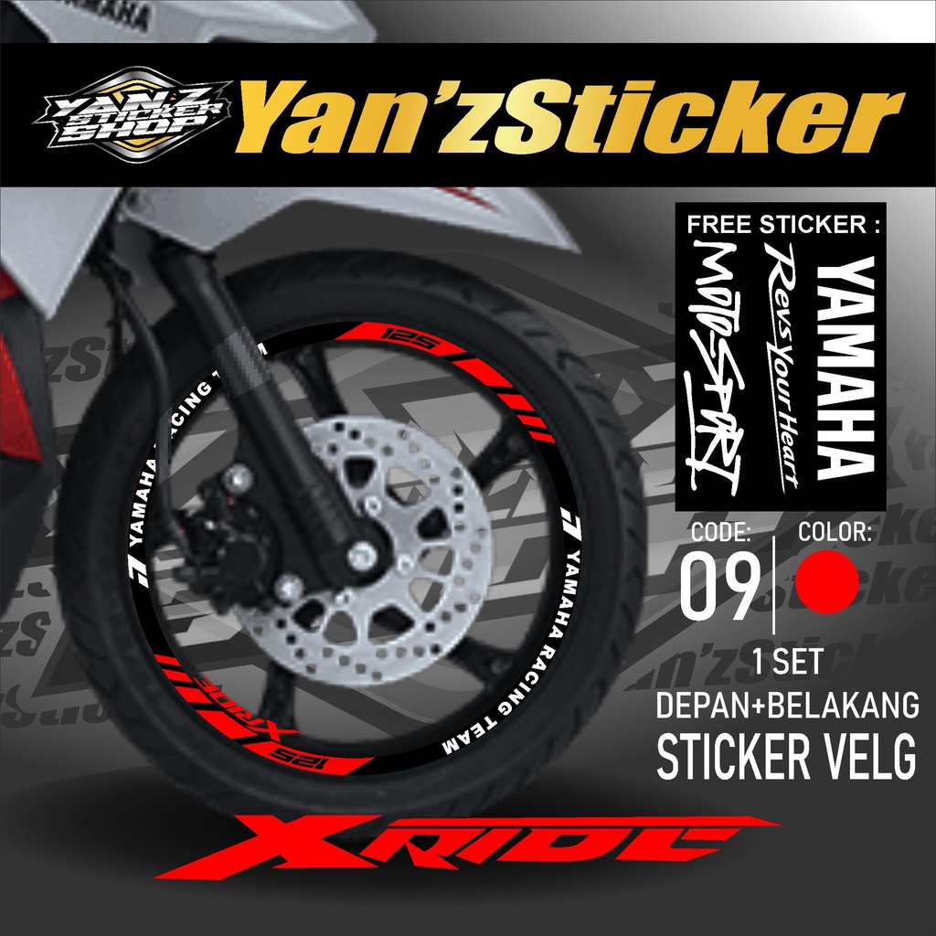 Accessories Stickers Cutting Sticker List for Yamaha Xride 125 ...