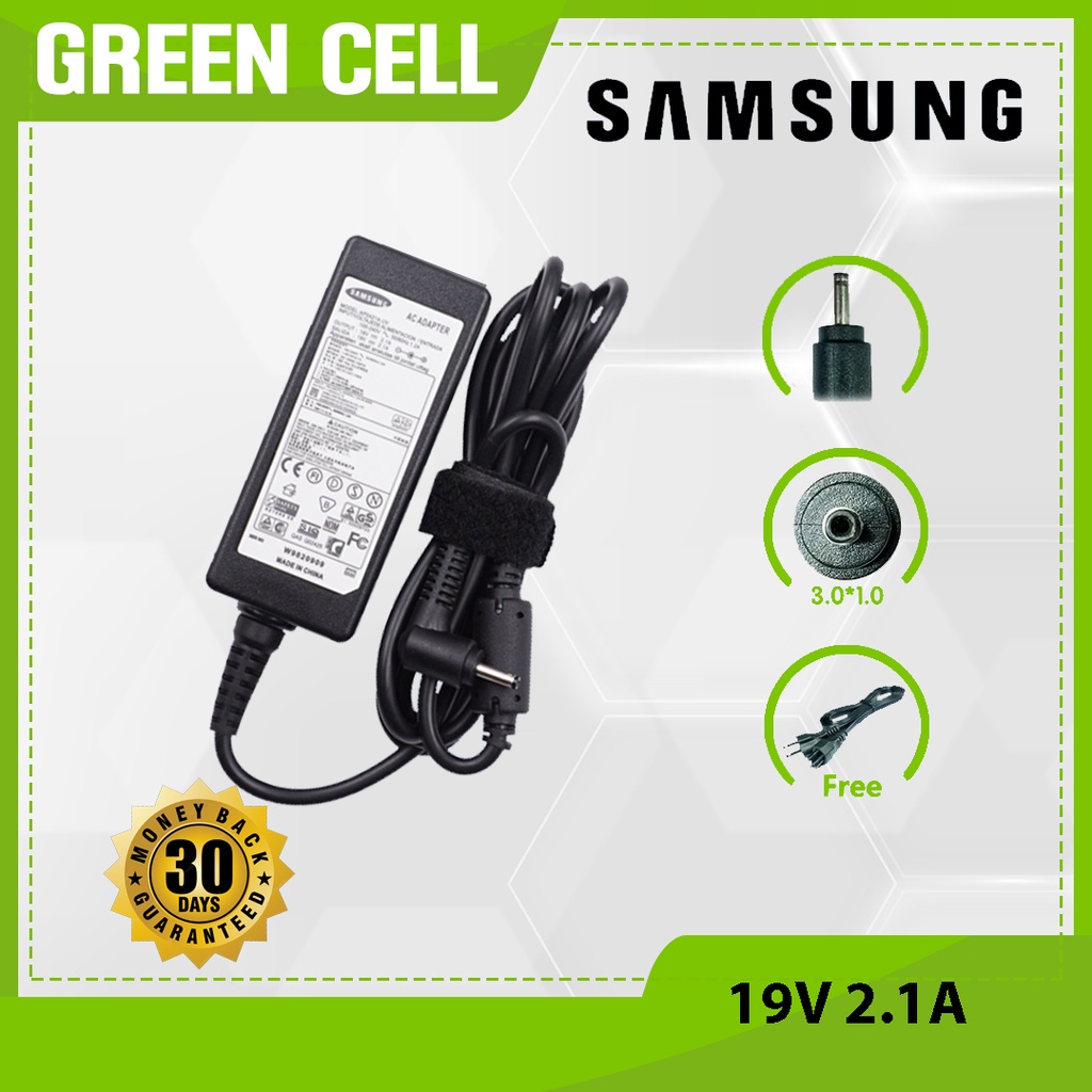 Samsung Laptop Charger Adapter 19v 2.1A (3.0mm*1.0mm) | Shopee Philippines