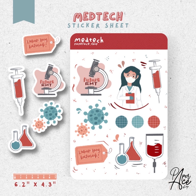medtech sticker sheet katusok | TS014 | padayon | PaperAce | Shopee ...