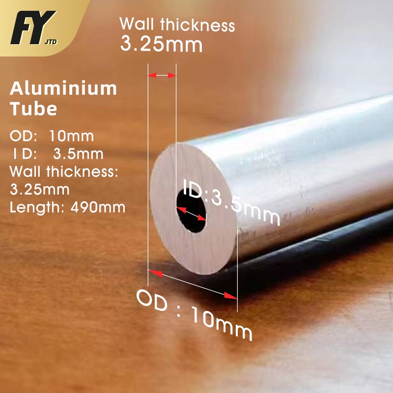 FUYI Aluminum tube OD 10mm ID 3.5mm aluminum alloy round tube 10mm ...