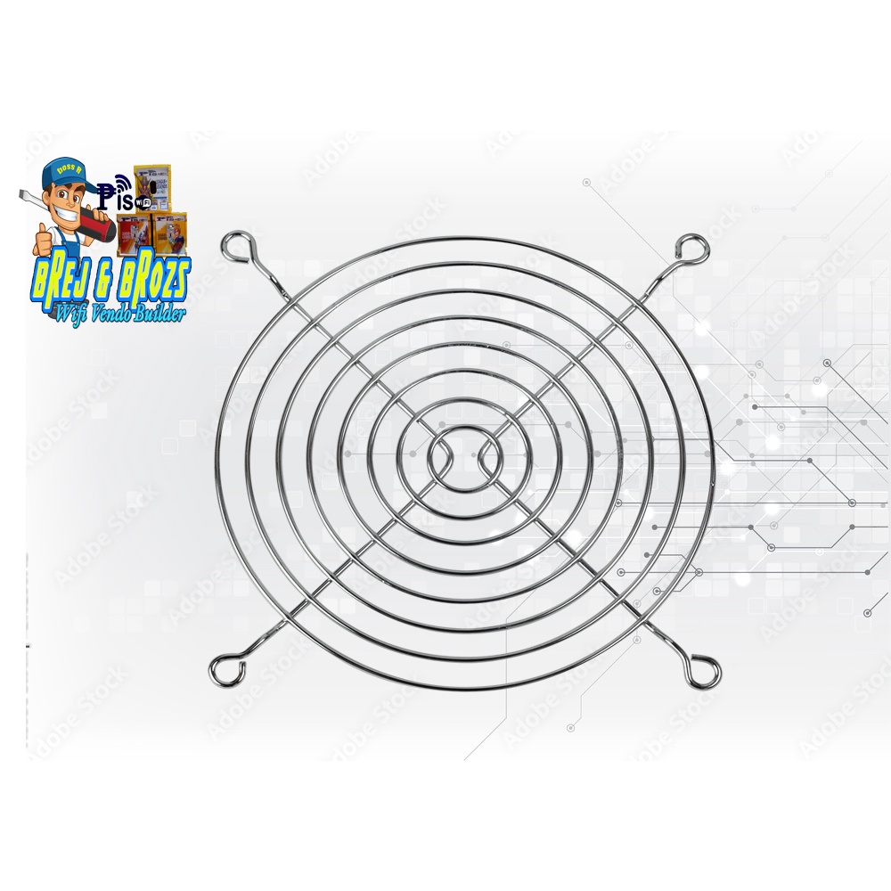 Silver Metal Fan Grill / Fan Guard 120mm | Shopee Philippines