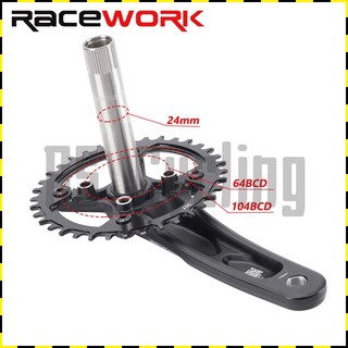 RACEWORK XTR Crankset 1x/2x 170mm Crank 104BCD Chainring 34/36/38T ...