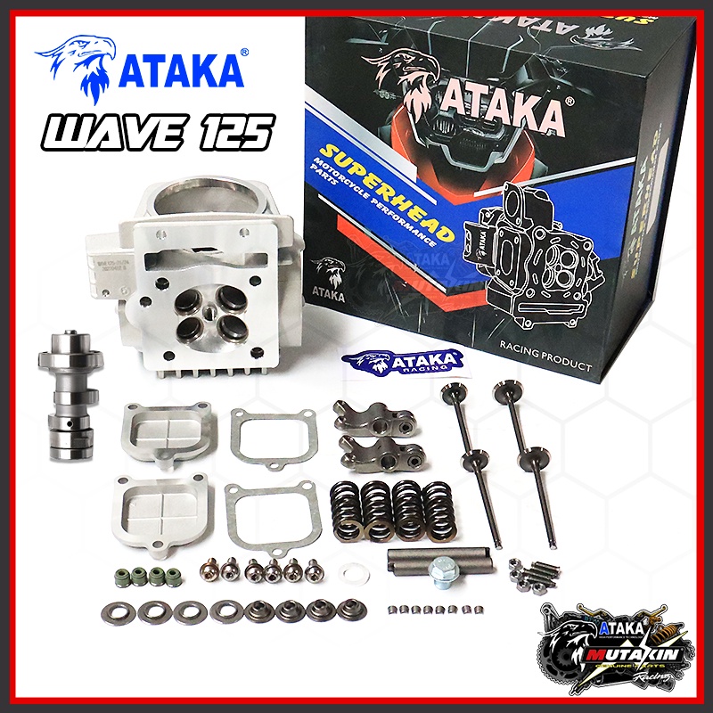 ATAKA Racing Cylinder Head SET WAVE 125 4V (19/22,20/23 ,22/25,21/24 ...