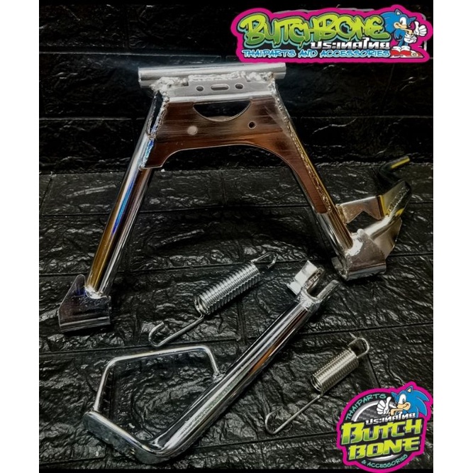 HENG CENTER STAND AND SIDE STAND CHROME 14'S-17'S {MIO i 125 ️MIO SOUL ...