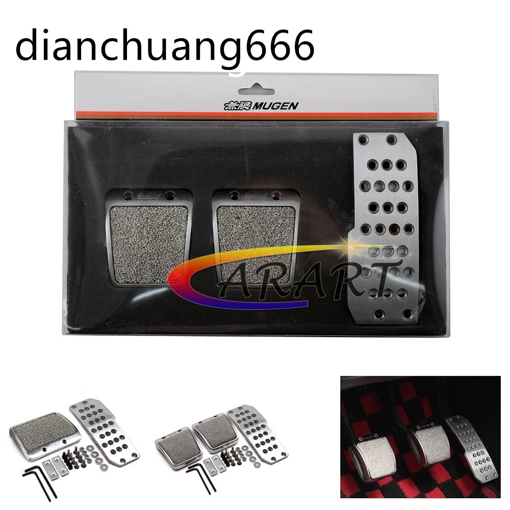 Mugen Car Foot Rest Anti-slip design Accelerator Mt/AT Pedals Brake ...