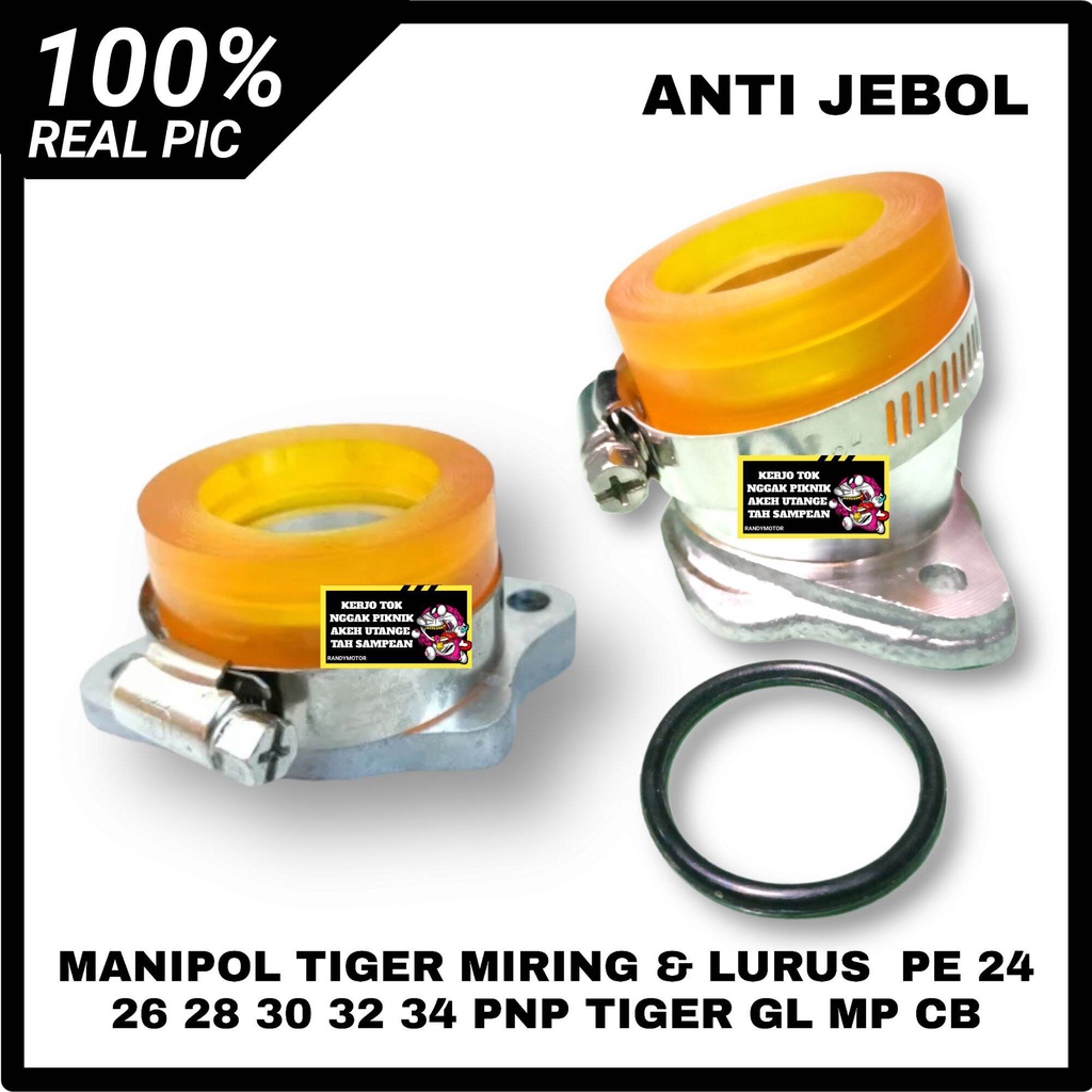 MANIPOL MANIFOLD INTAKE TIGER SLIP AND STRAIGHT TEFLON PE PWK 24 26 28 ...