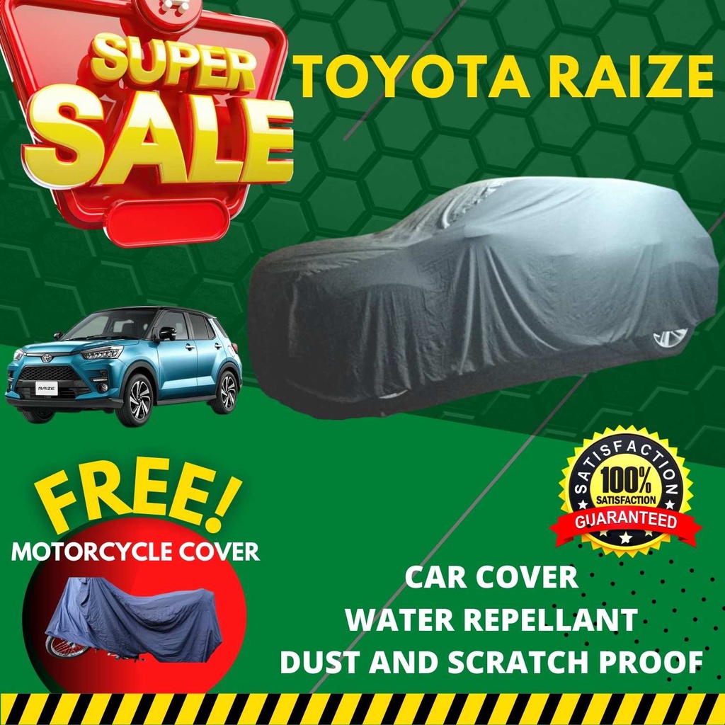 TOYOTA RAIZE CAR COVER WATER REPELLANT DUST AND SCRATCH PROOF WITH FREE ...
