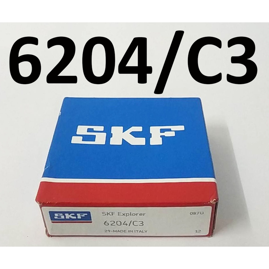 ORIGINAL SKF BALL BEARING 6204/C3 SKF EXPLORER === 6204 C3 | Shopee ...
