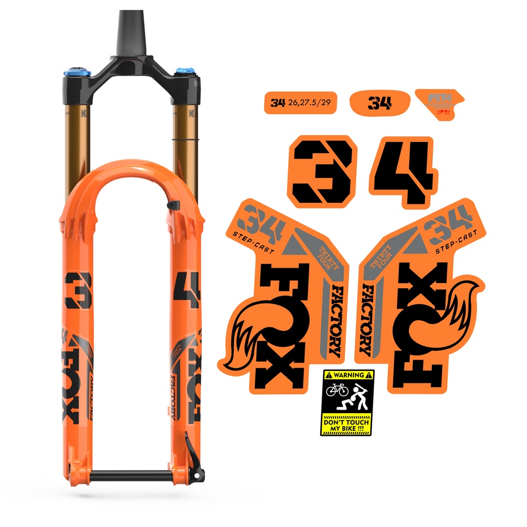 Sticker Decal fork fox 34 MTB Mountain Bike Bicycle Decal sticker 2022 ...