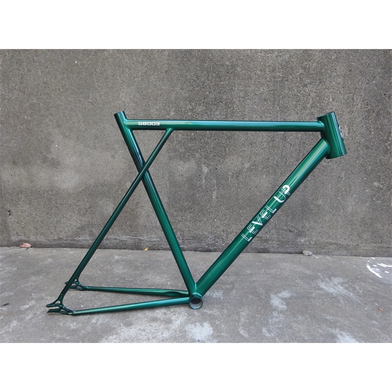 LEVEL UP GB003 CR-MO Chromium Molybdenum Steel Retro Fixed Gear Bicycle ...
