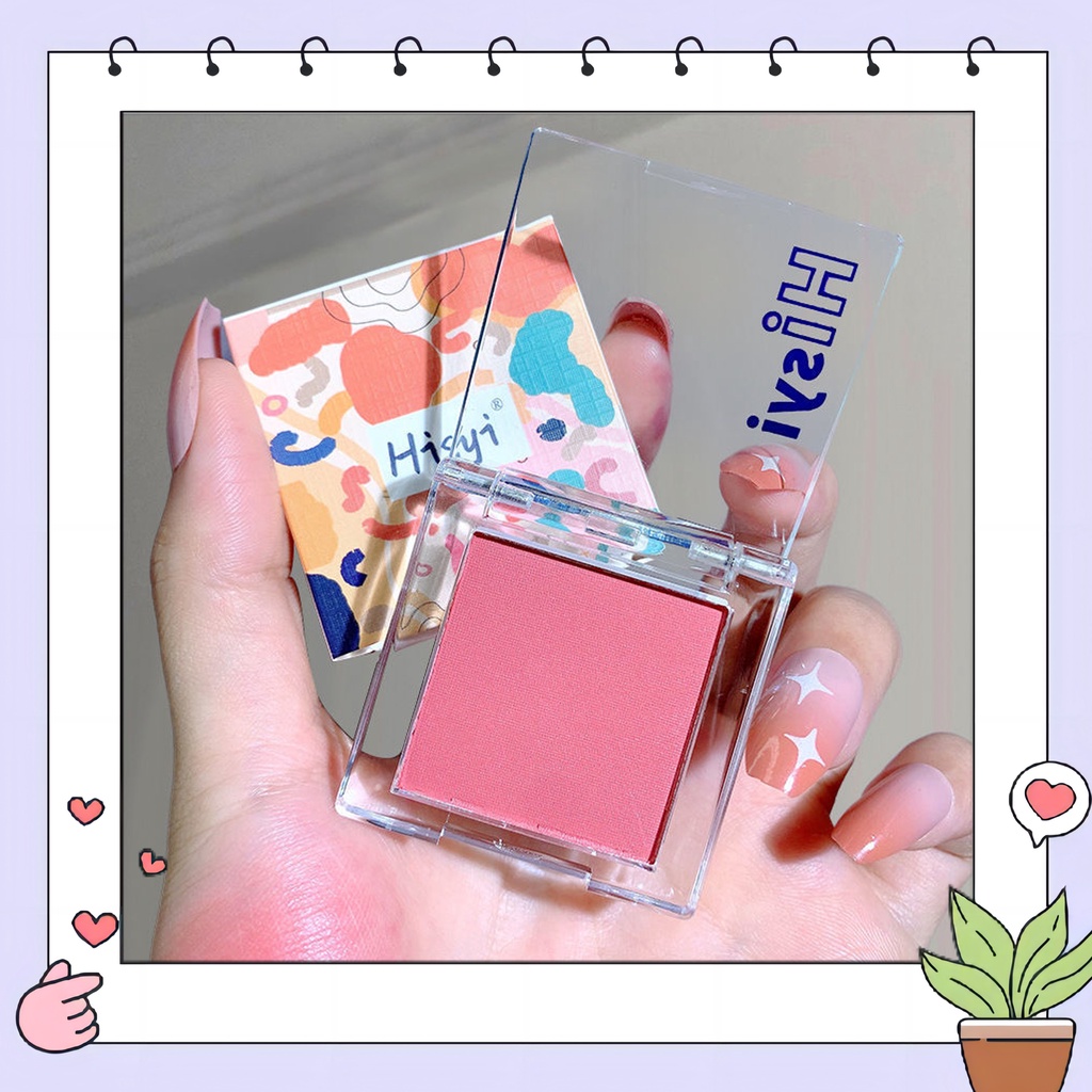 Square matte blush Korean style stage makeup waterproof sweatproof ...