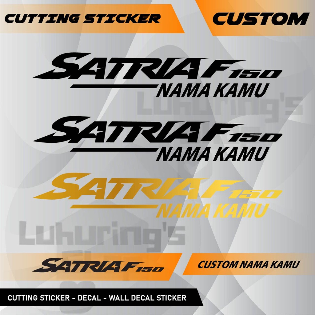 Viral Satria Custom Name Sticker | Shopee Philippines