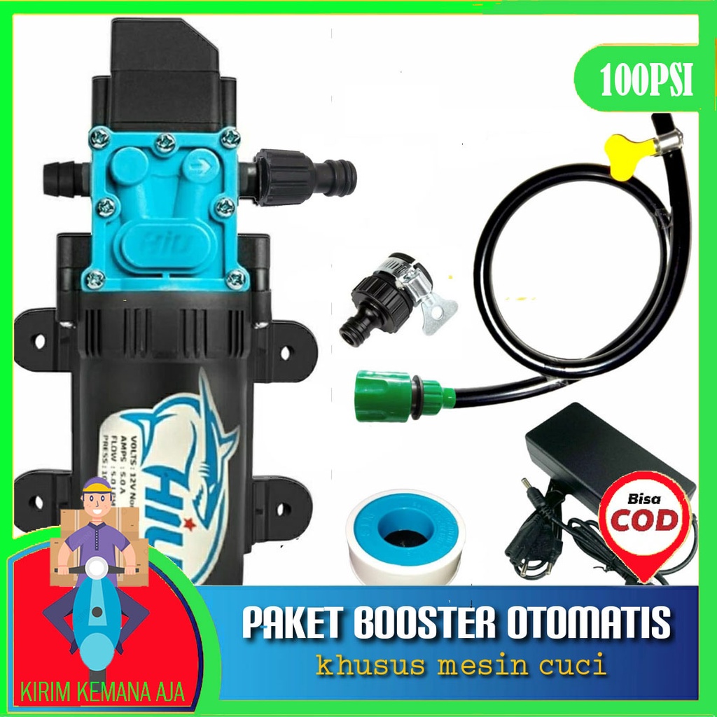 MESIN Automatic Washing Machine Booster Pump Package - Shark drat High ...