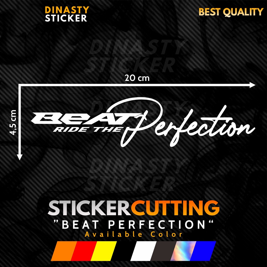 Sticker VIRAL BEAT RIDE THE PERFECTION CUTTING STICKER | Shopee Philippines