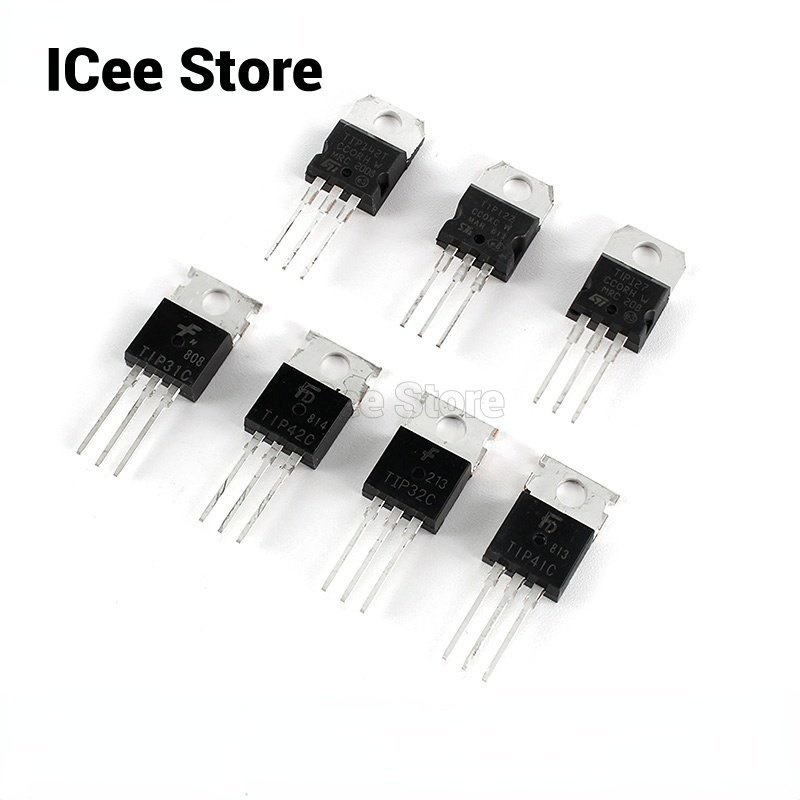 10pcs 5pcs Transistors Tip31c Tip32c Tip41c Tip42c Tip122 Tip127 Tip142 To 220 Shopee Philippines