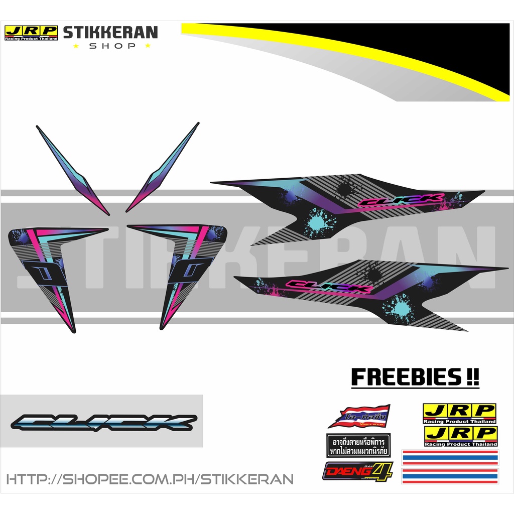CLICK 125 / 150 MALAYSIAN DECALS | Shopee Philippines