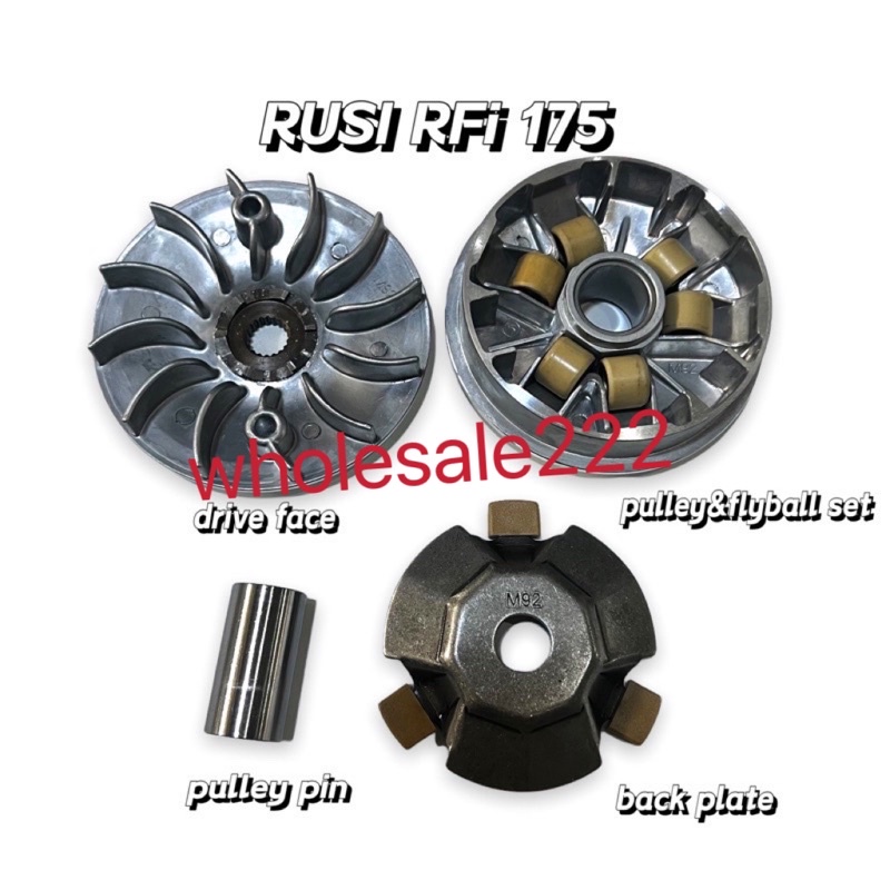 RUSI Rfi175 racing PULLEY SET KALKAL DEGREE | Shopee Philippines