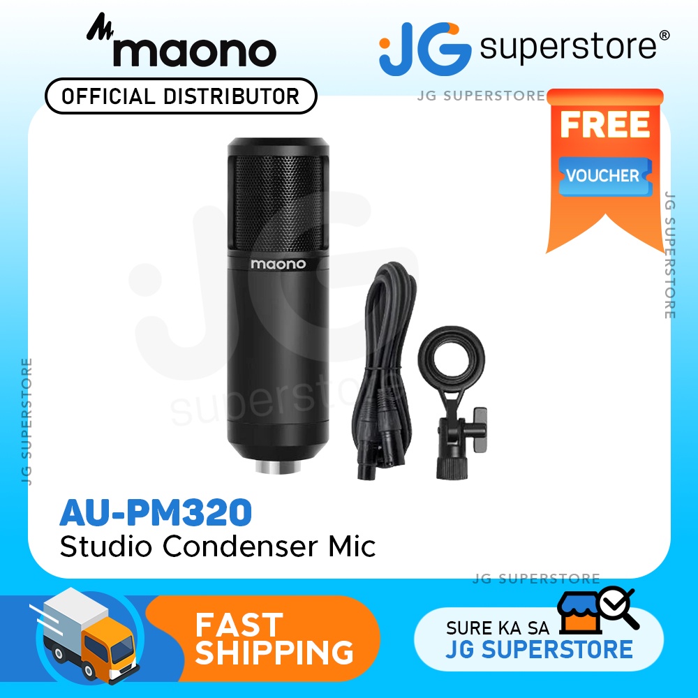 Maono AU-PM320 Professional Cardioid XLR Condenser Studio Microphone ...