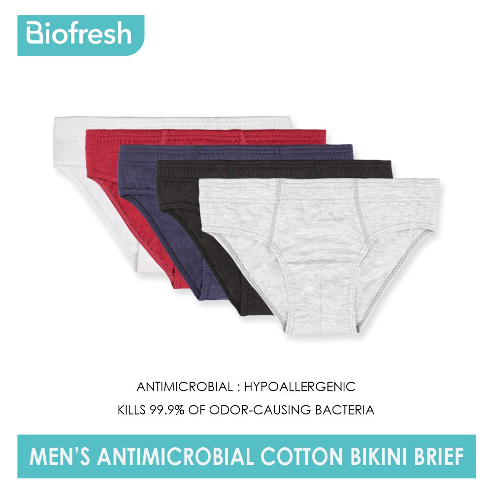 Biofresh Men's Antimicrobial Cotton Bikini Brief 1 piece OUMBK1201 ...