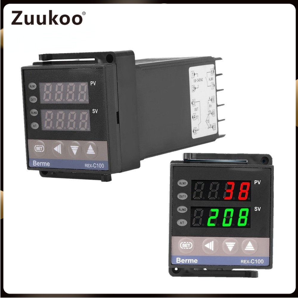 REX-C100 Digital LCD PID Temperature Controller Set SSR K Type Thermocouple | Shopee Philippines