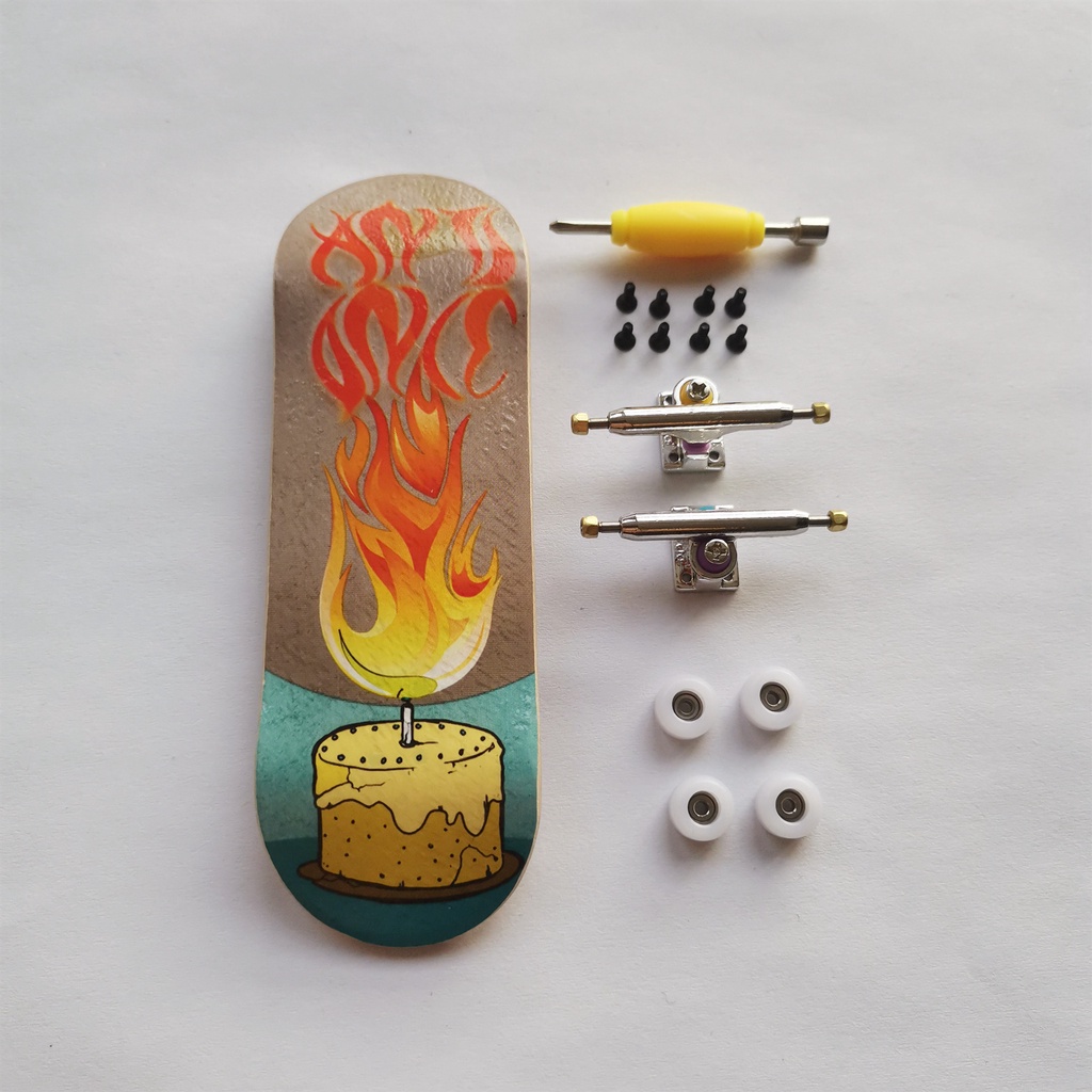 32mm Real Wear Graphic Fingerboard Set with Professional Finger ...