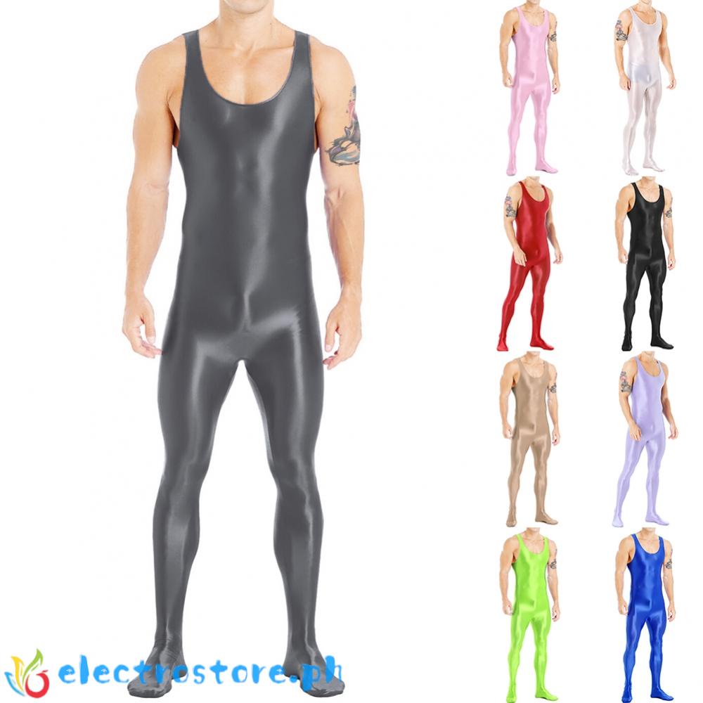 Bodysuit For Men Women Tights Bodystocking Bodysuits Glossy One-piece ...