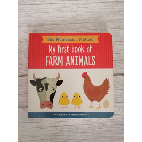 The Montessori Method My First Book of Farm Animals | Shopee Philippines