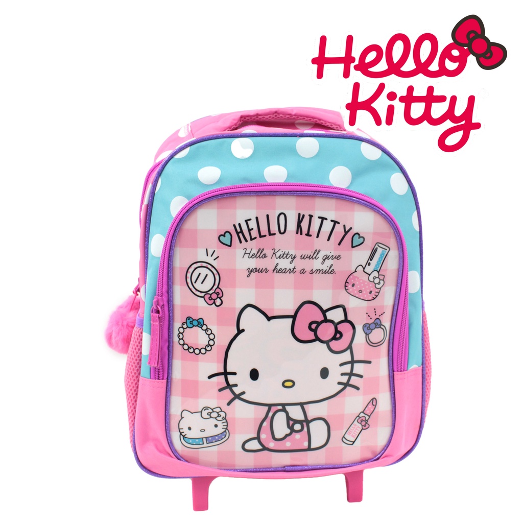 New! Hello Kitty School Bag Pre School Kindergarten Trolley Bag / Beg ...
