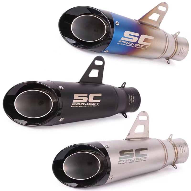 [COD] SC Project Muffler With Silencer Motorcycle Exhaust Muffler Pipe ...
