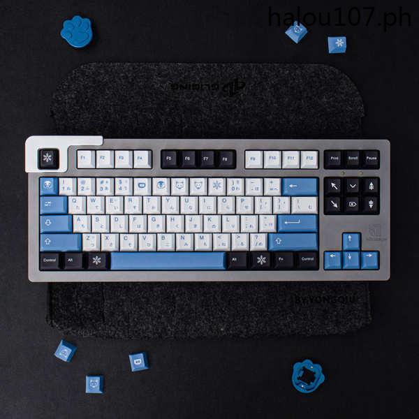 [Just Keycap] GMK Arctic Ring Keycap Blue White PBT Sublimation Big Set ...