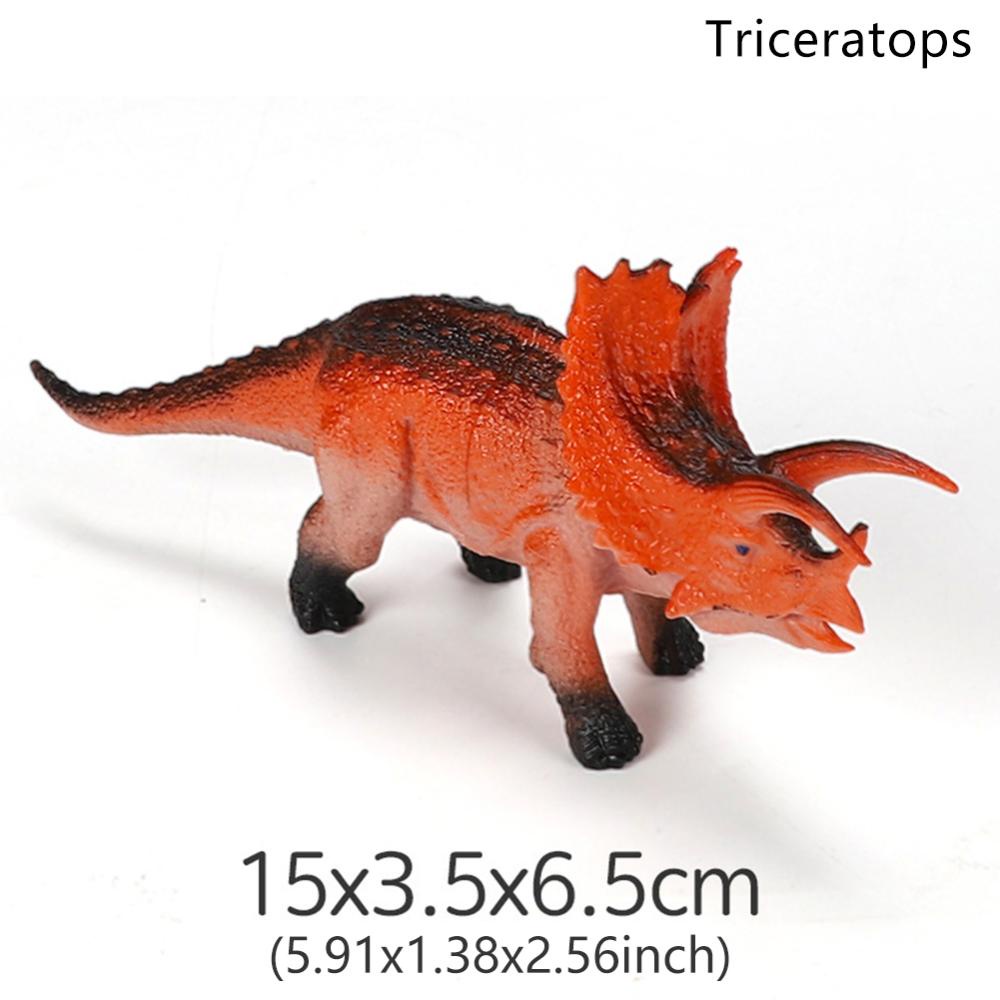 12 styles 15cm Small Dinosaur Model Toy Jurassic Tyrannosaurus Raptor ...