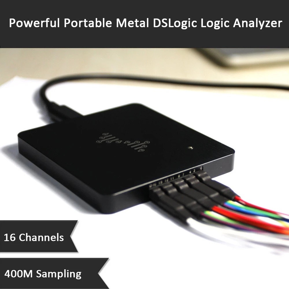 Powerful Portable Metal DSLogic Logic Analyzer 16 Channels 400M Sampling USB-based Debugging ...