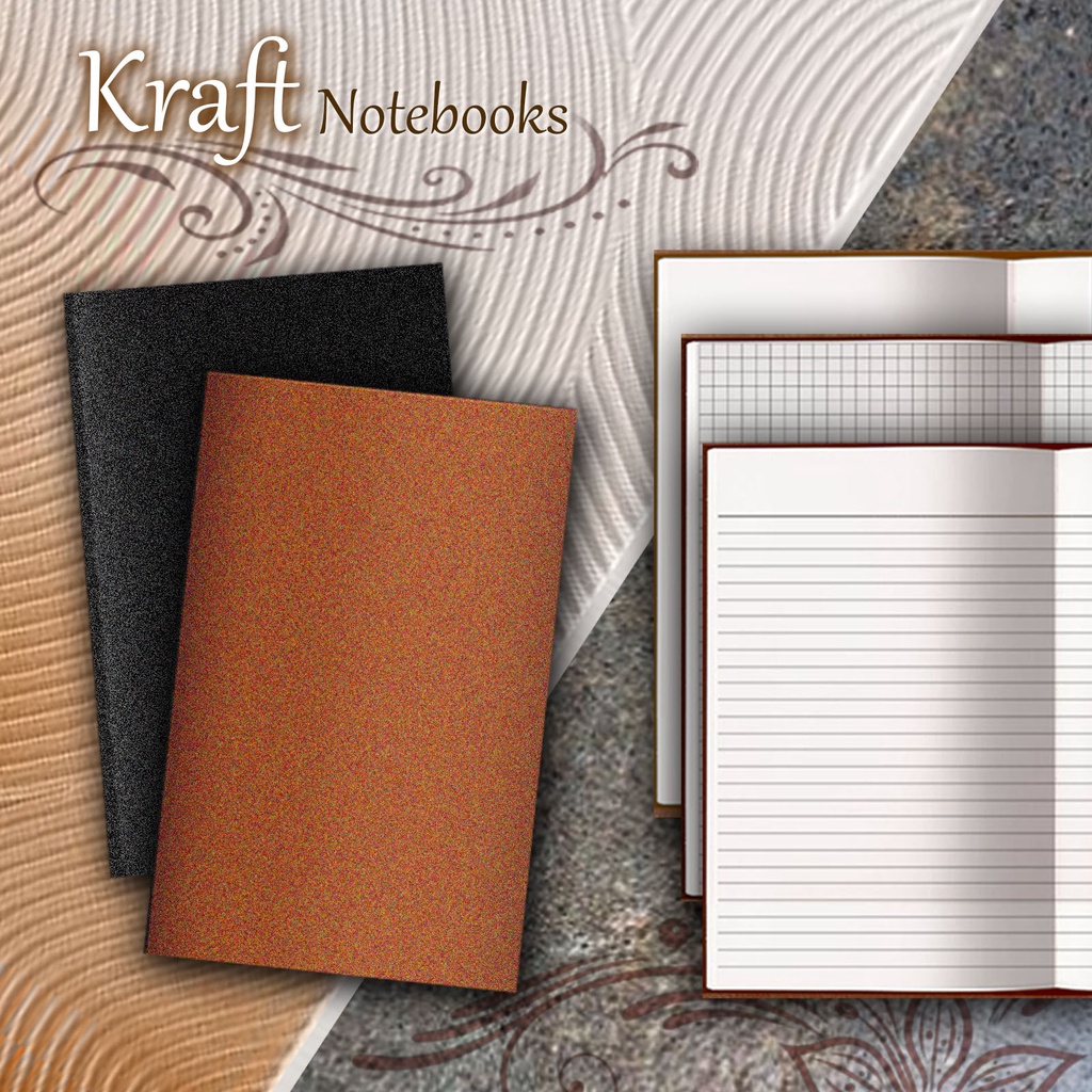 Muji Style Kraft Notebook - Blank Lined Grid Pages (A5) 80p | Shopee ...