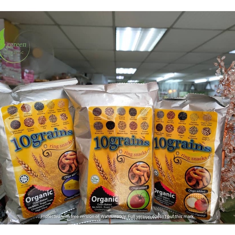 TOP FAVOURITE HALAL MH Food 10 Grains Ring Snacks (Tomato, Cheese ...