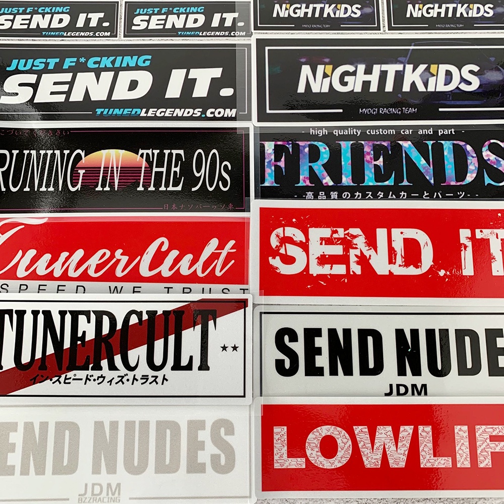 JDM Reflective Car Sticker Kamikaze Japan Samurai Vinyl Car Styling ...