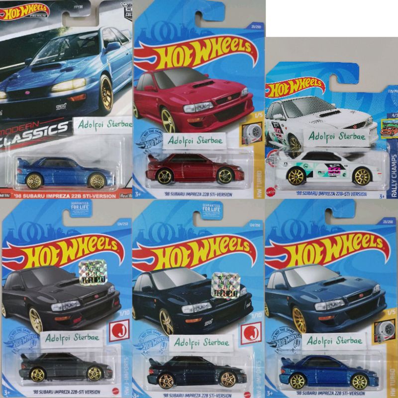 Hotwheels hot wheels '98 subaru impreza 22B-STi version factory sealed ...