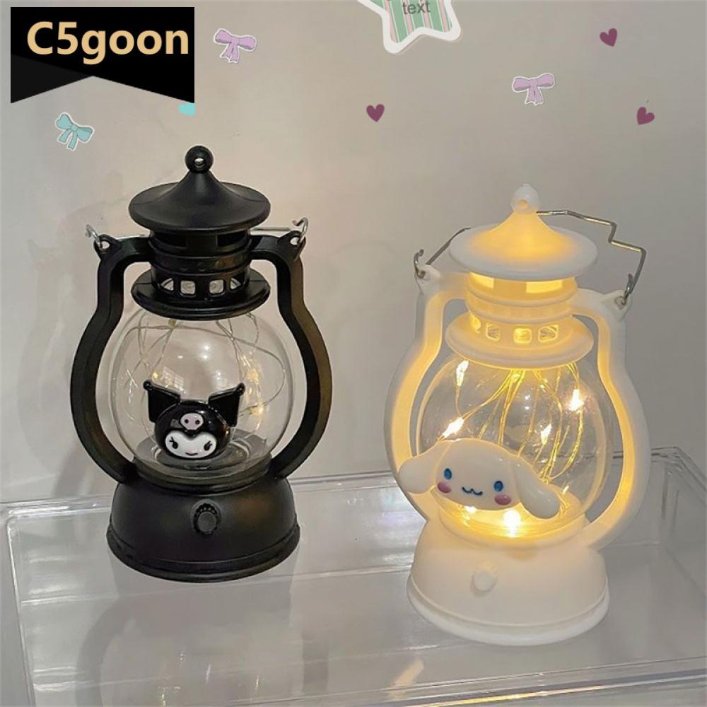 C5GOON Cute Kulomi Cinnamoroll Night Light LED Lamp Retro Bedroom ...