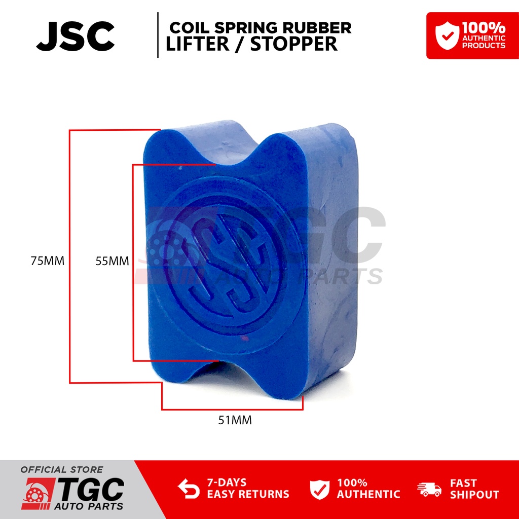 JSC High Quality Coil Spring Rubber Stopper Lifter Sedan/SUV 4pcs ...